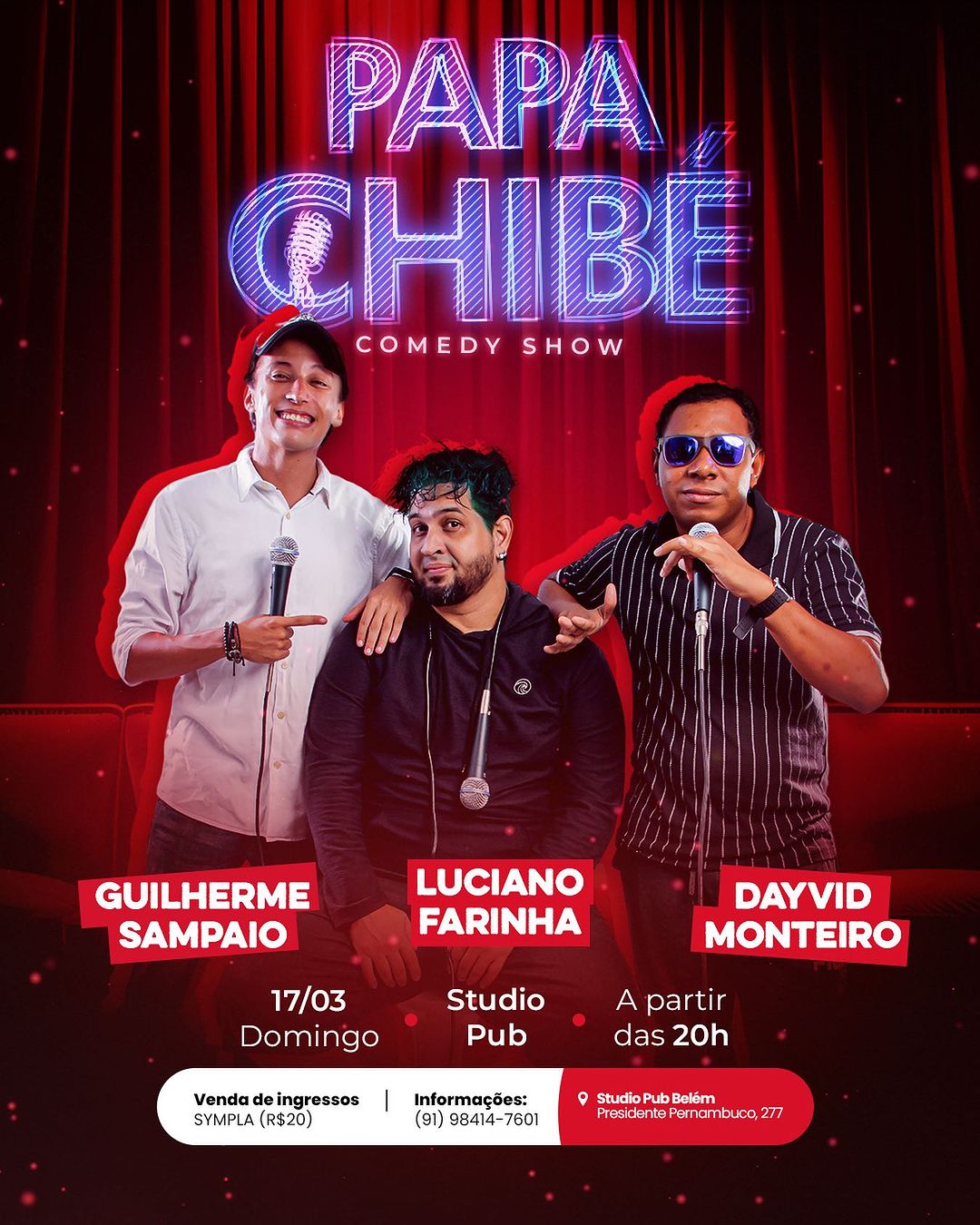 Palco Belém | Eventos | Papa Chibé Comedy Show