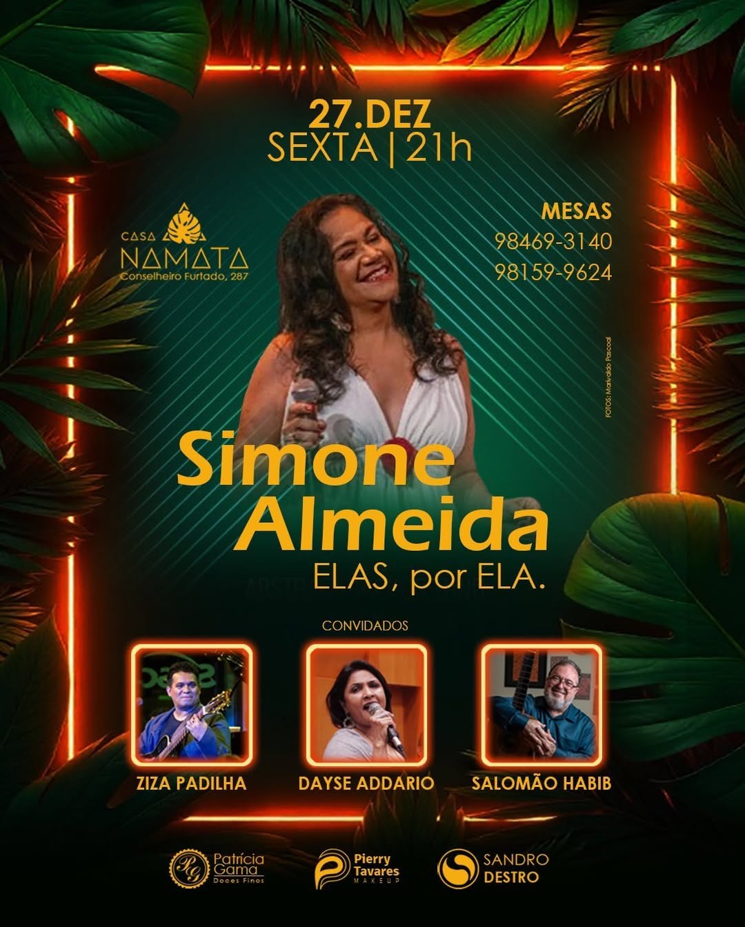 Palco Belém | Eventos | Show | Simone Almeida, Elas por Ela