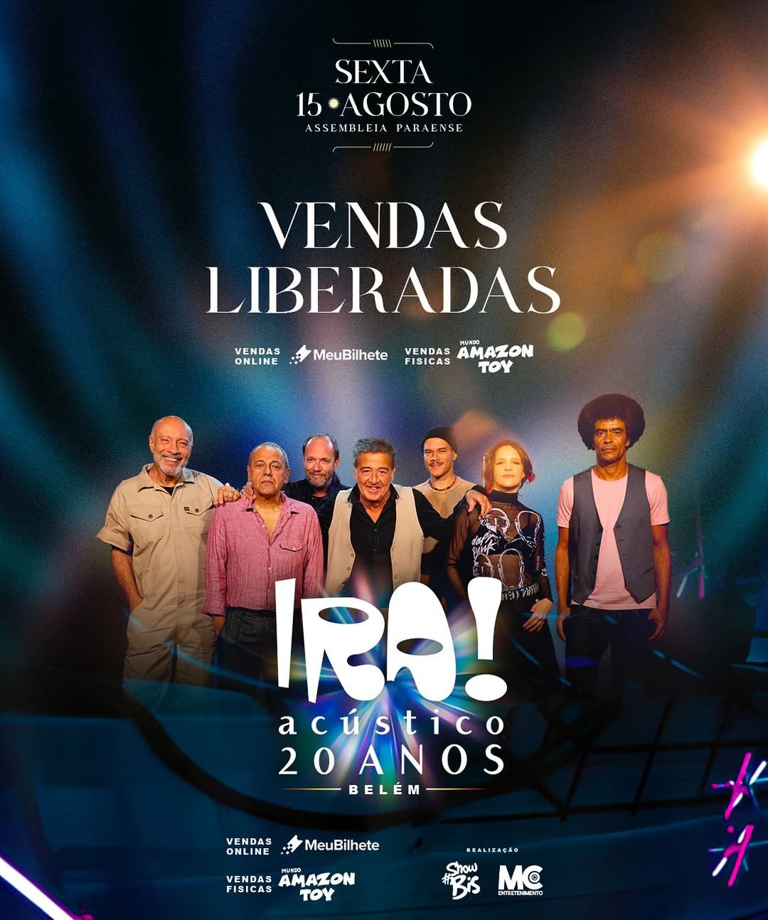 Palco Belém | Eventos | IRA! apresenta show Acústico 20 anos em Belém 2025