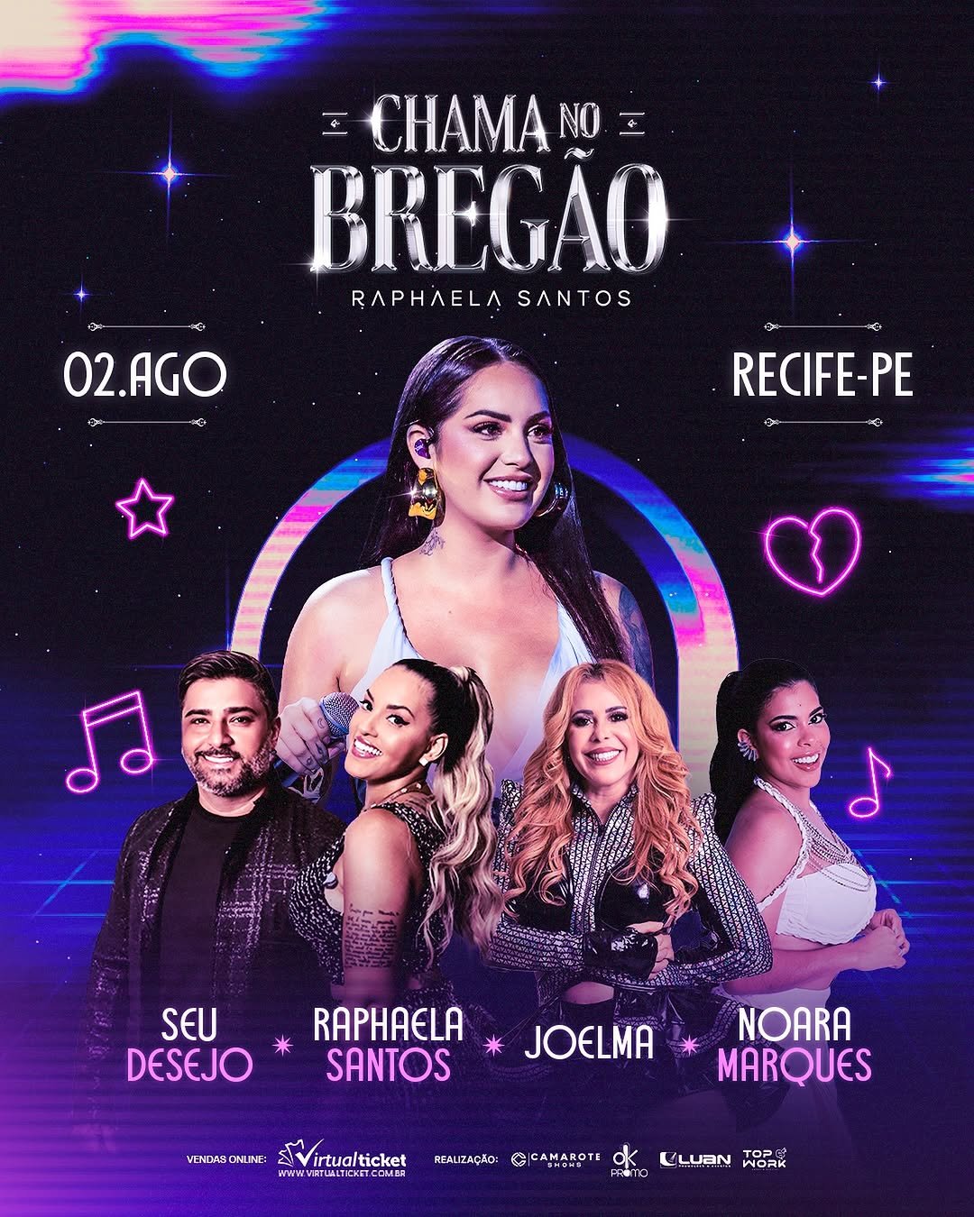 Palco Belém | Eventos | Chama no Bregão com Raphaela Santos, Joelma ...