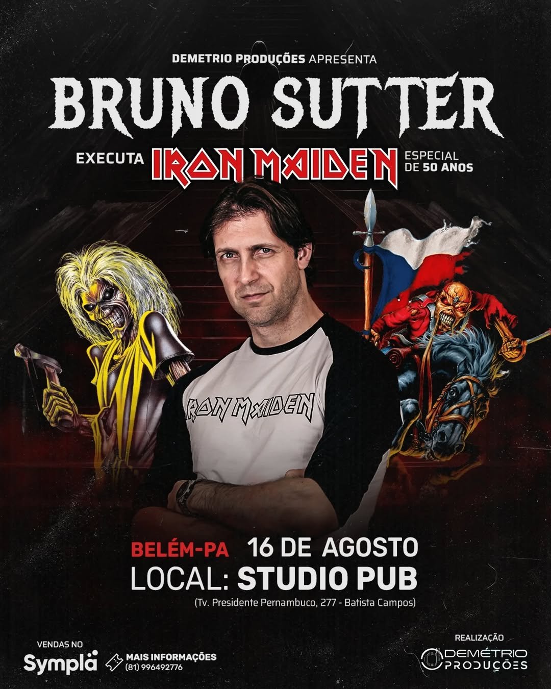 Palco Belém | Eventos | Bruno Sutter executa Iron Maiden em Belém ...