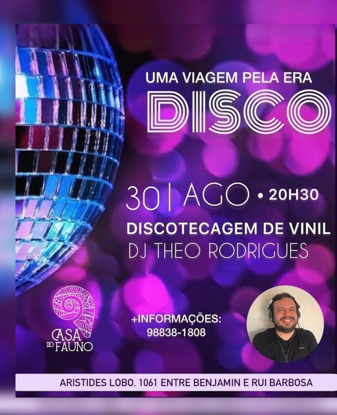 Palco Belém | Eventos | Uma Viagem Pela Era Disco | Discotecagem de Vinil