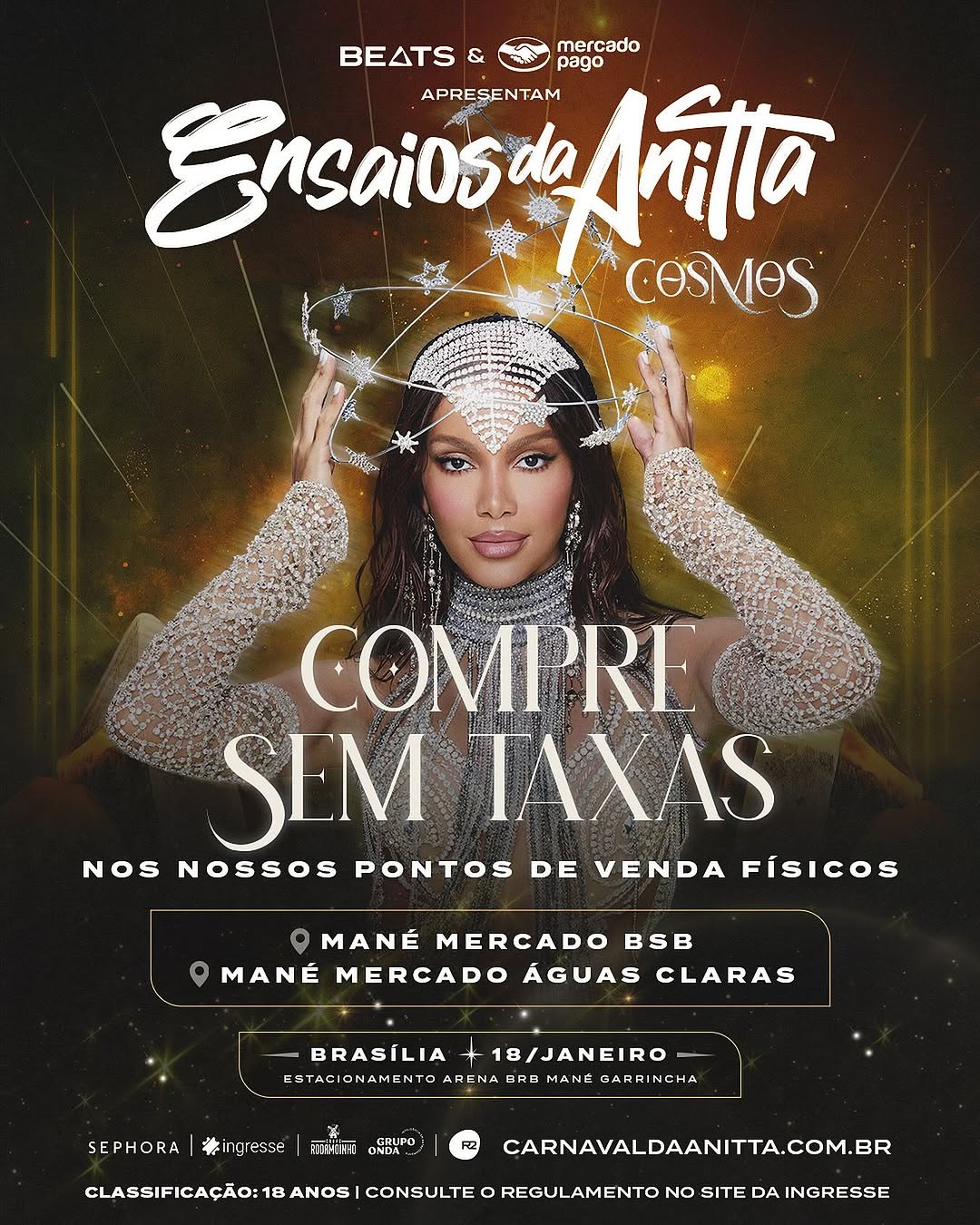 Palco Belém | Eventos | Ensaios da Anitta Cosmos - Brasília no Mané ...