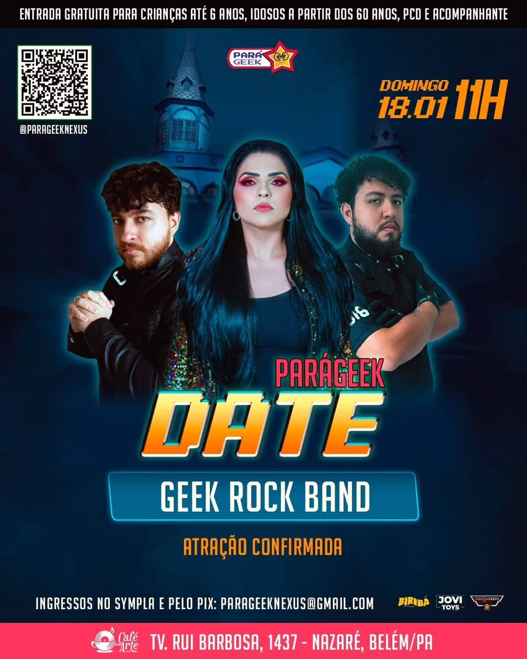 Palco Belém | Eventos | ParáGeek Date com Geek Rock Band em Belém no ...