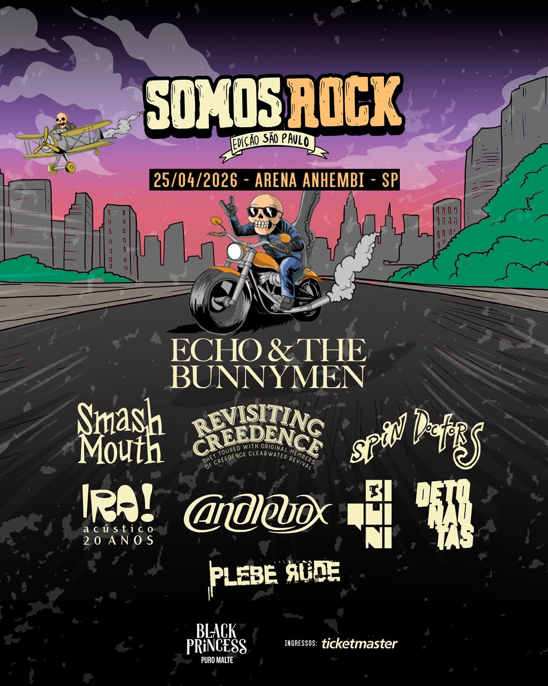 Palco Belém | Eventos | Somos Rock Edição São Paulo 2026 na Arena Anhembi