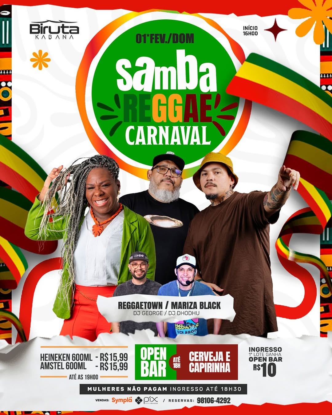 Palco Belém | Eventos | Samba Reggae Carnaval no Açaí Biruta 2026