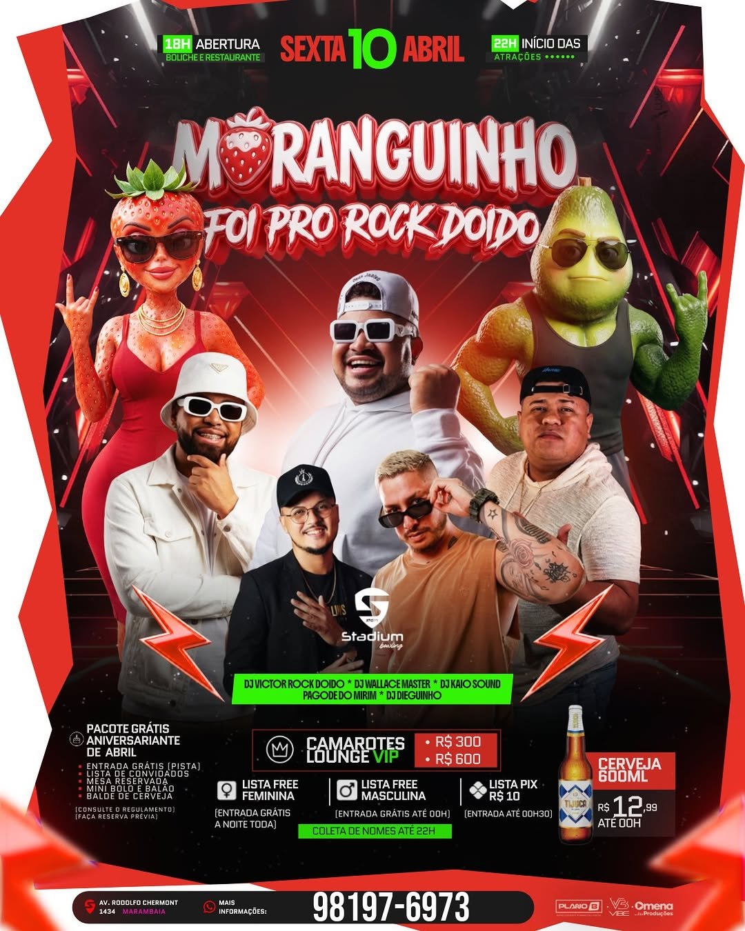Palco Belém | Eventos | Moranguinho Foi Pro Rock Doido