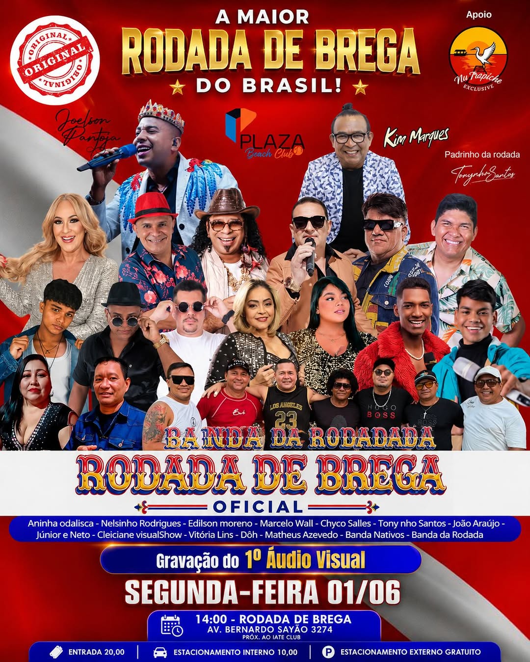 Palco Belém | Eventos | Rodada de Brega - Gravação do 1º Áudio Visual 2026