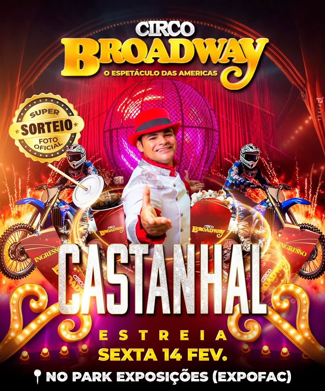 Palco Belém | Eventos | Espetáculo | Circo Broadway - A Magia Invade