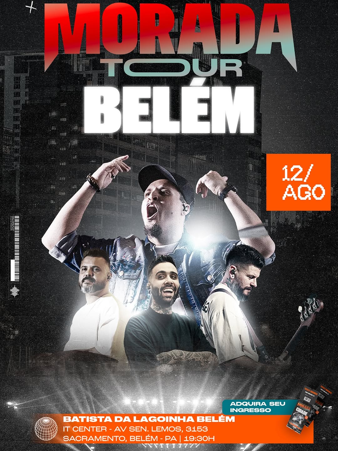 Palco Belém | Eventos | Banda Morada em Belém - Tour 2025 na Lagoinha Belém